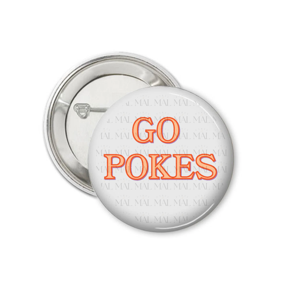 Go Team 3" Button – Party with Mal